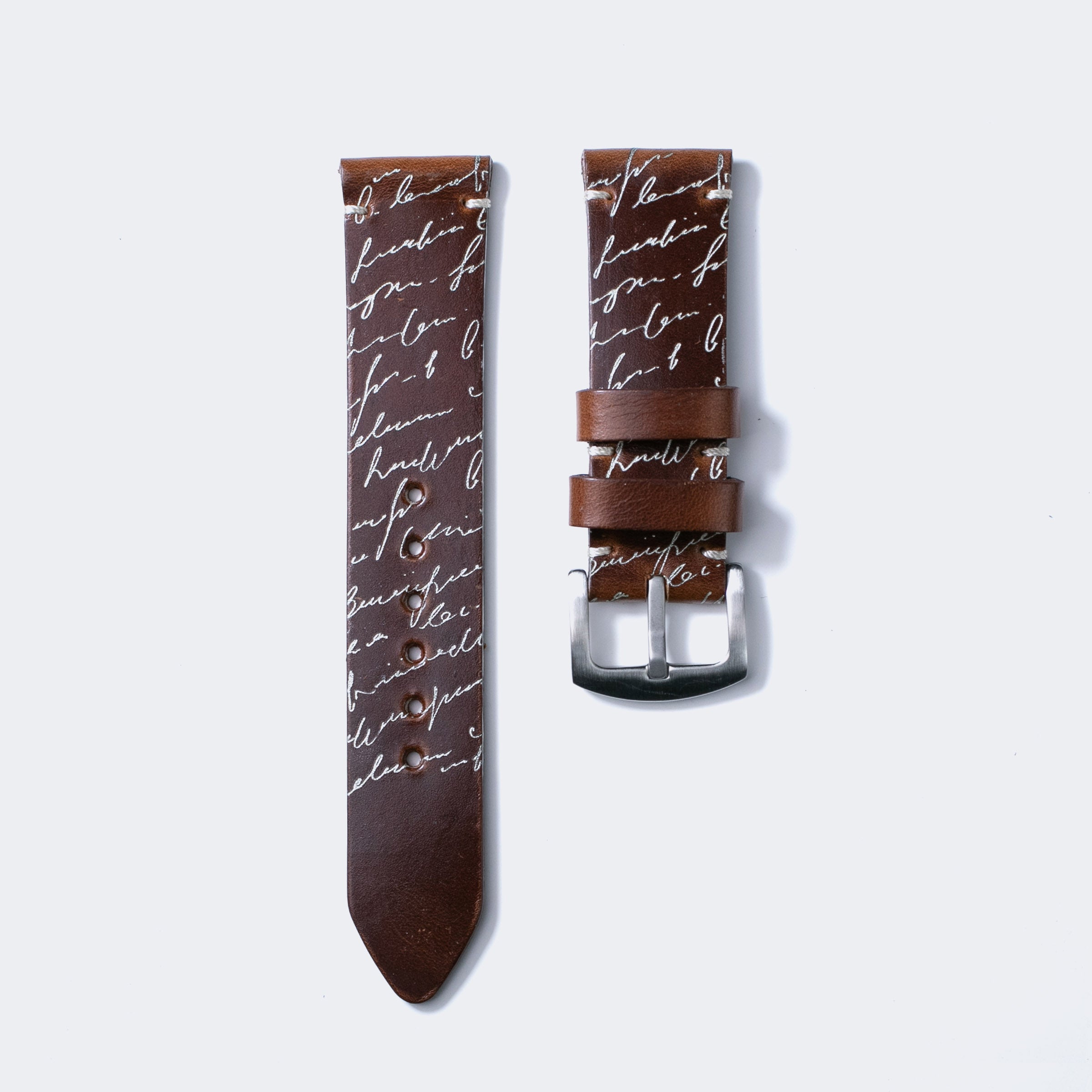 Unique Elegance: Hand-Painted Leather Watch Strap, Made to Order ...