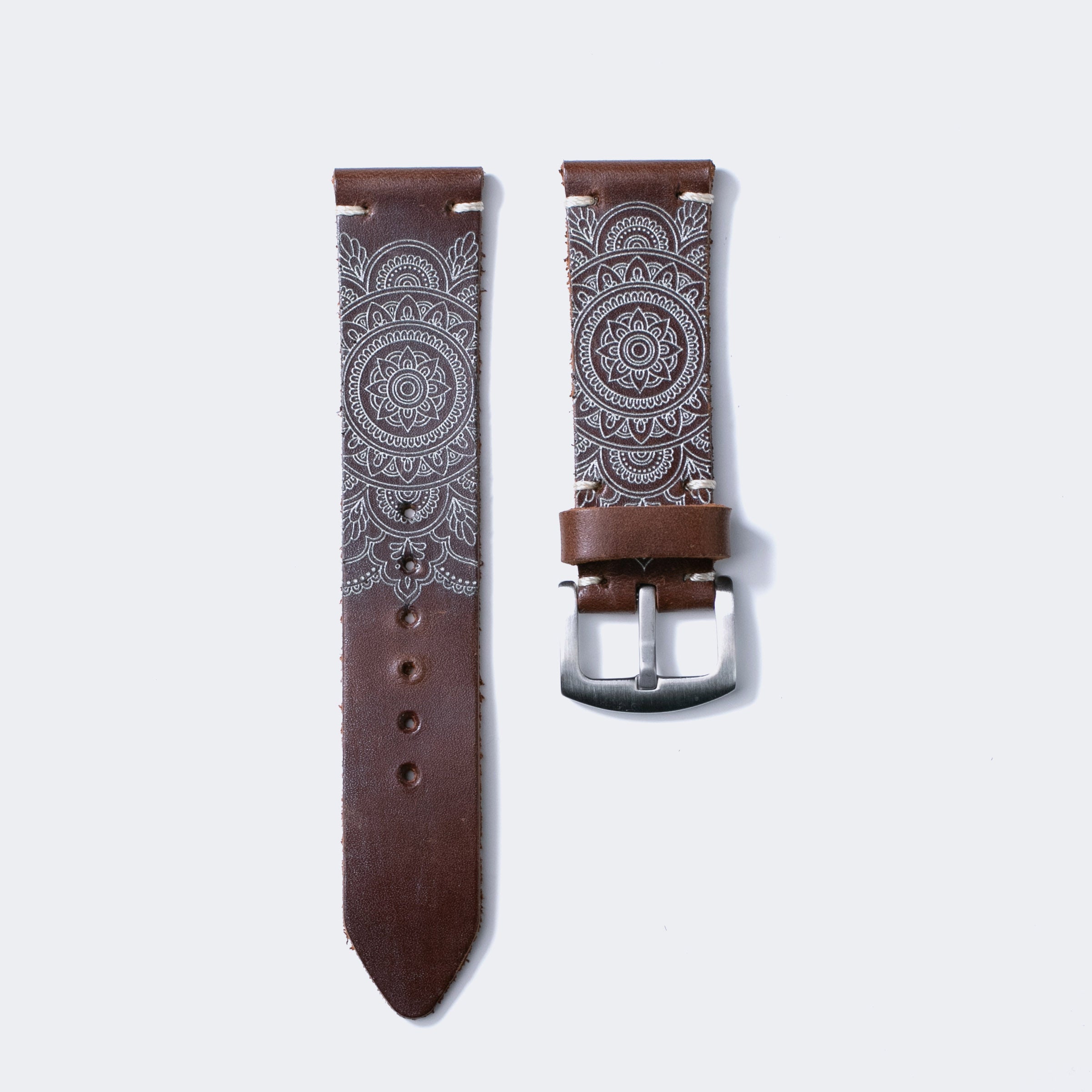 Unique Elegance: Hand-Painted Leather Watch Strap, Made to Order ...