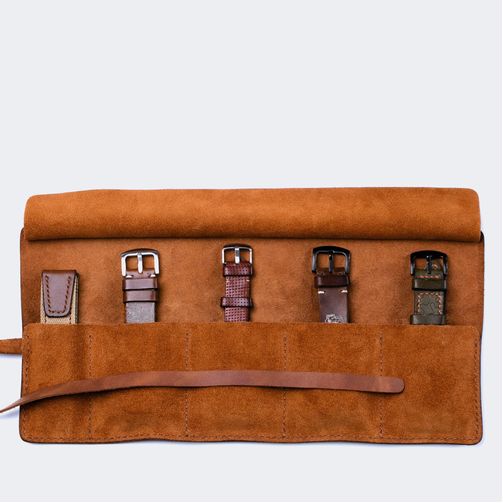 Premium Leather Travel Watch Roll - Soft Leather Watch Case – Roarcraft