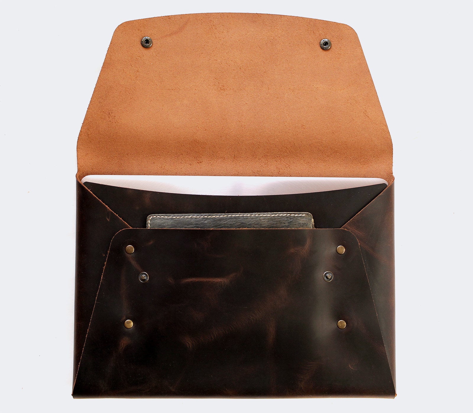 Brown Leather Macbook Case - Macbook Pro Sleeve – Roarcraft