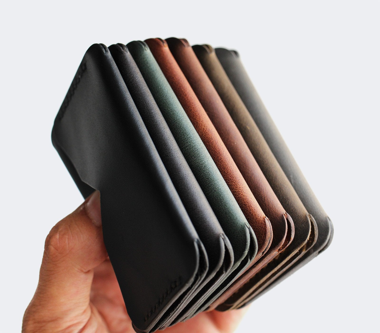 Leather Mini Card Holder - Handmade Small Wallet – Roarcraft